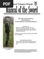 JROTC Saber Manual and Drill Techniques | PDF | Hand | Sword