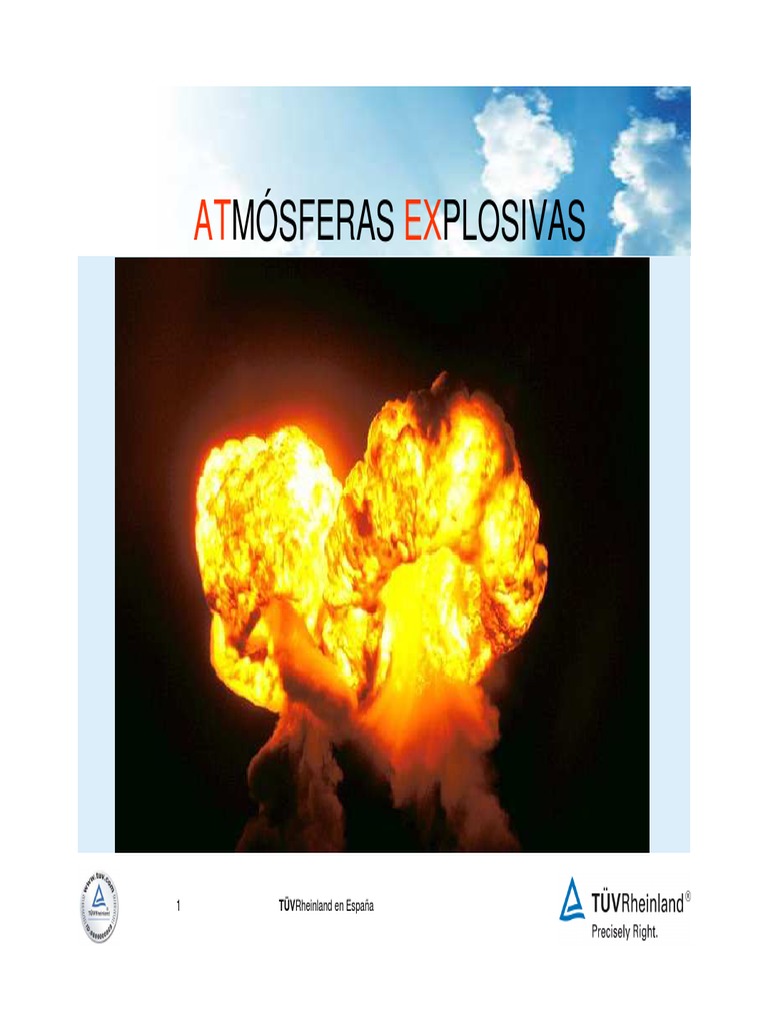 Presentación Atmósferas Explosivas Español | Oxígeno | Combustión