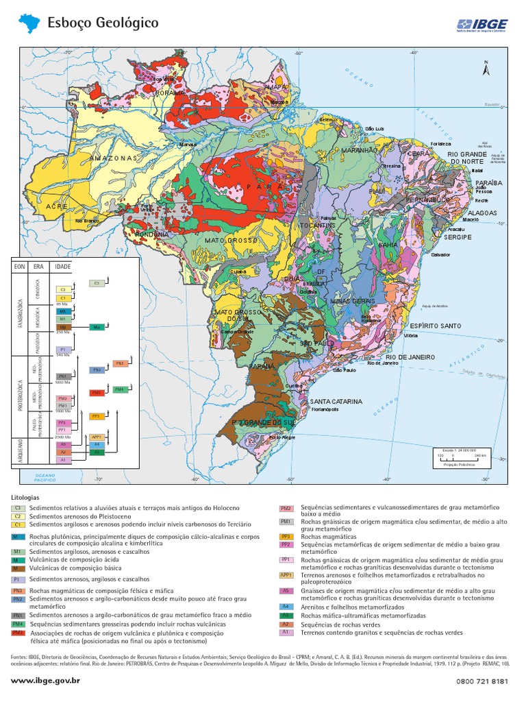 Geologia e Recursos Minerais do Brasil | PDF | Rochas (Geologia) | Magma