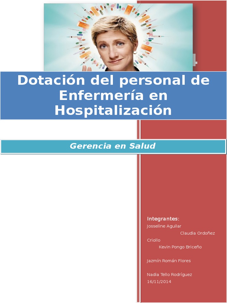Dotacion en Hospitalizacion | PDF | Enfermería | Hospital