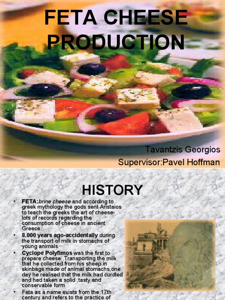 Feta Cheese Production and History | PDF | Cheese | Dairy Products