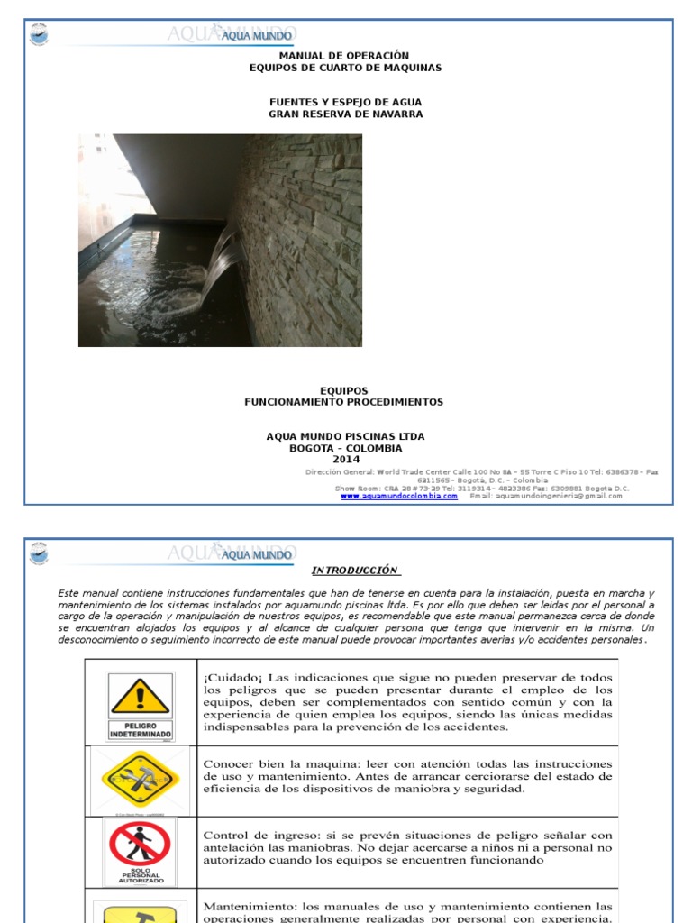 Recomendaciones y Procedimientos Cuartos de Maquinas Navarra | PDF ...