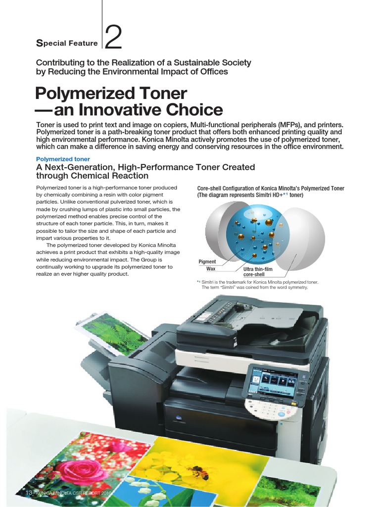 Polymerized Toner - An Innovative Choice | PDF | Printer (Computing ...