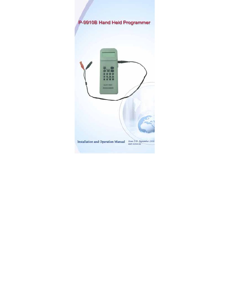 GST P-9910B Handheld Programmer | PDF | Electrical Connector | Computer ...