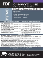 Trenton Line Regional Rail Schedule | PDF | Septa | Bus Transport