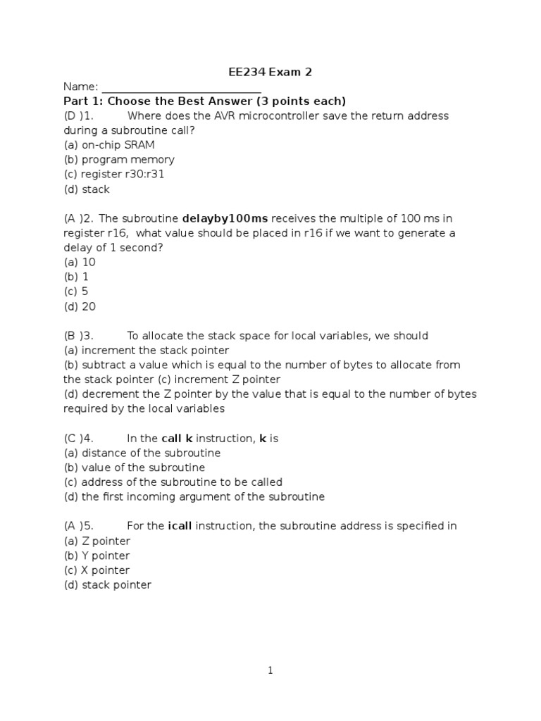 Microprocess | PDF | Pointer (Computer Programming) | Subroutine