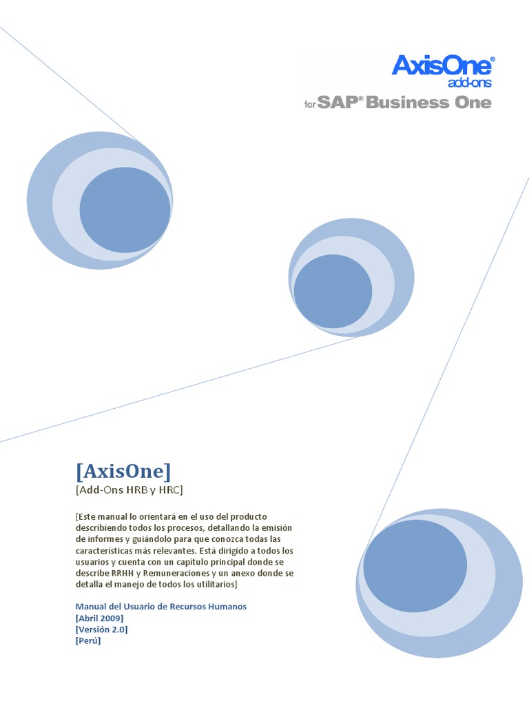 Axis One | PDF | Sap Se | Planificación de recursos empresariales