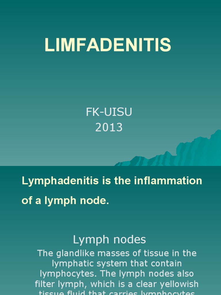 Limfadenitis | Tuberculosis | Lymphatic System