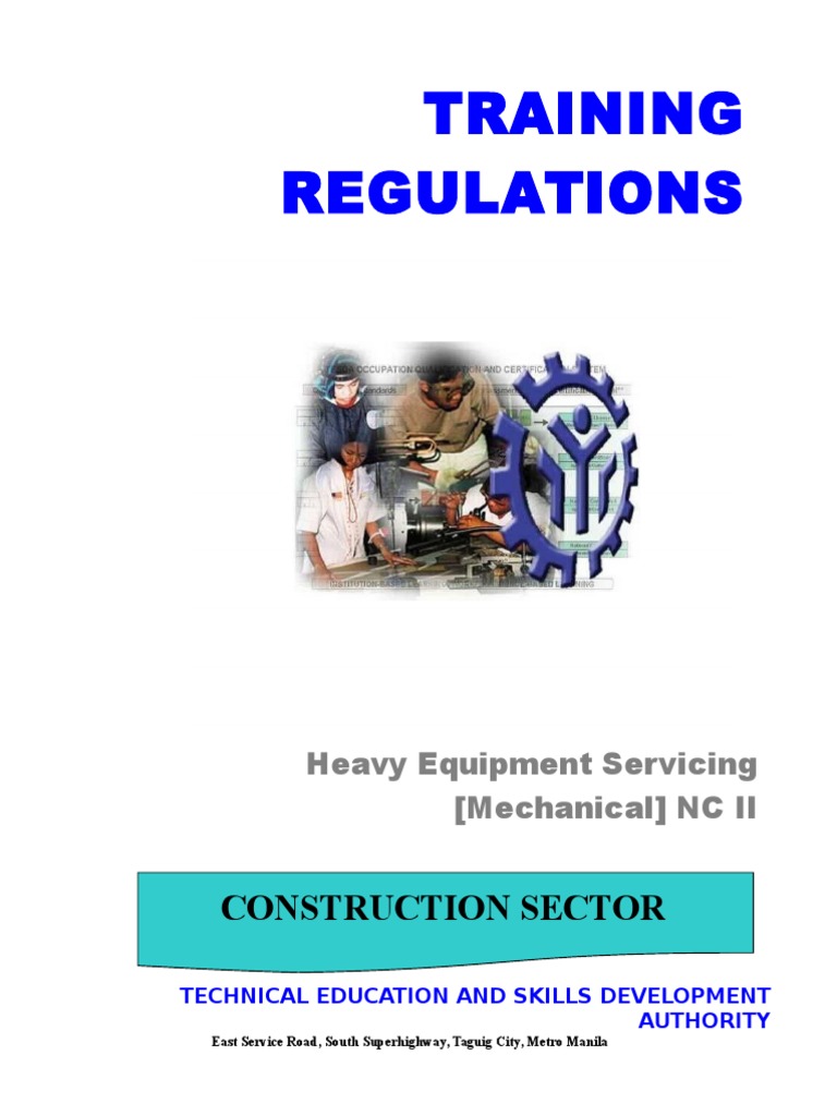 Heavy Equipment Servicing NC II Guide | PDF | Transmission (Mechanics ...
