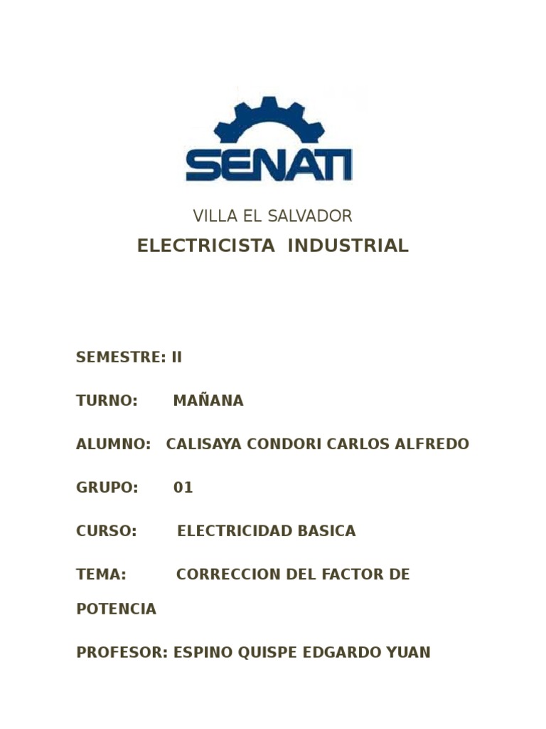 Caratula Senati | PDF