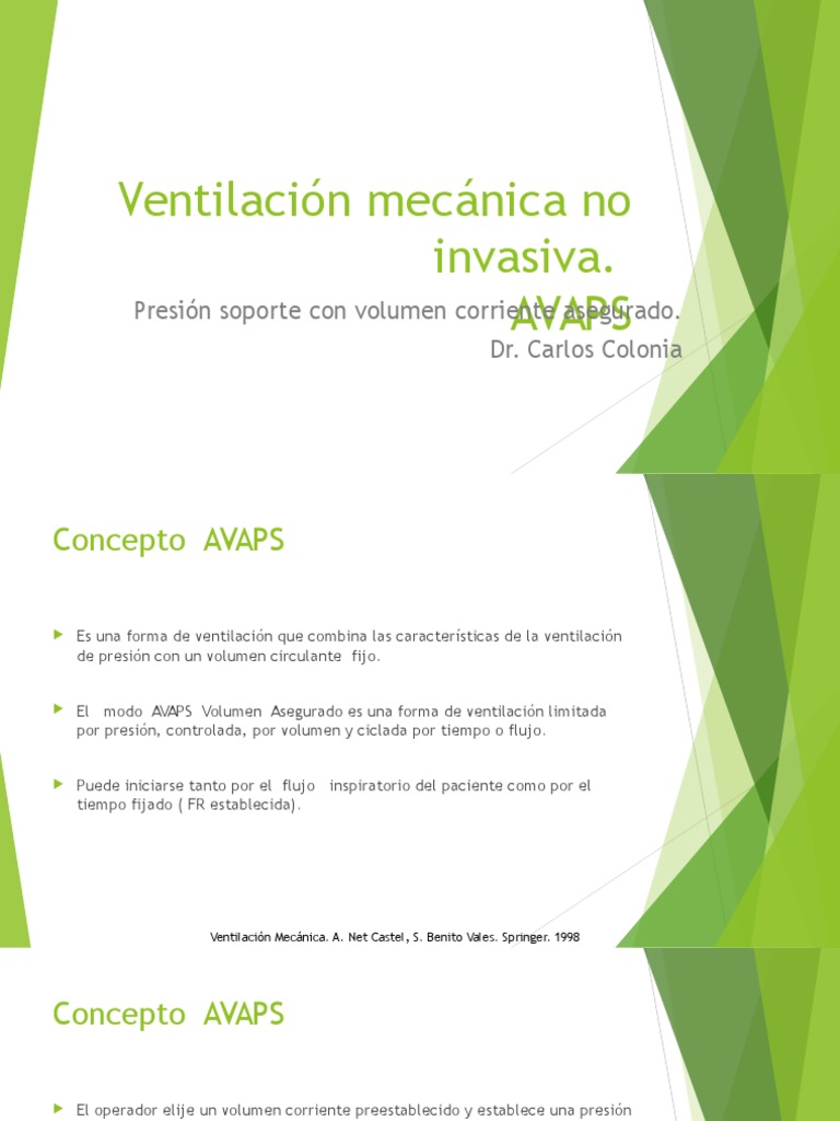 Ventilación AVAPS: Guía Técnica | PDF | Neumología | Medicina CLINICA