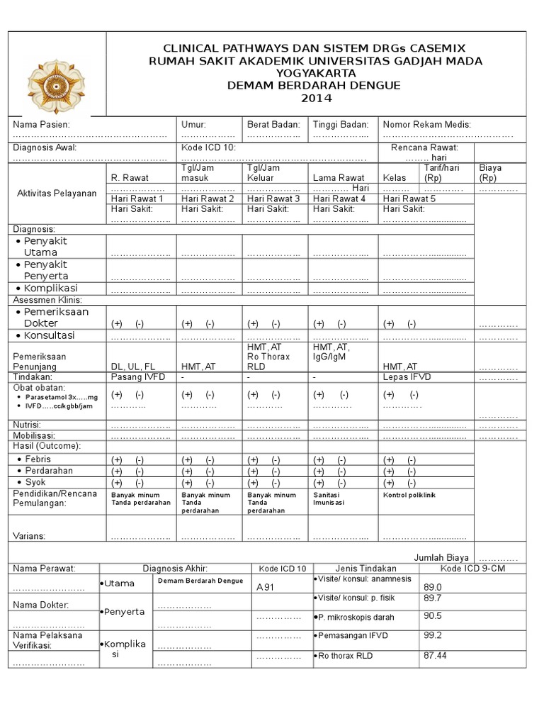 Clinical Pathways DHF | PDF