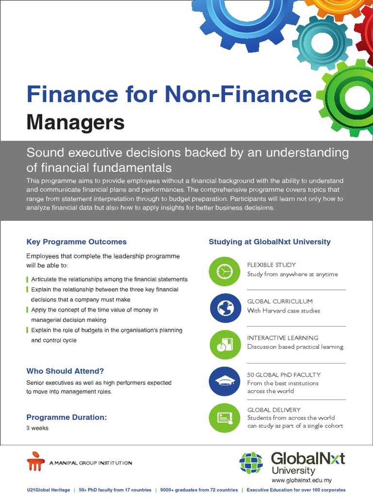 Finance For Non Finance Managers - GlobalNxt University | PDF | Master ...
