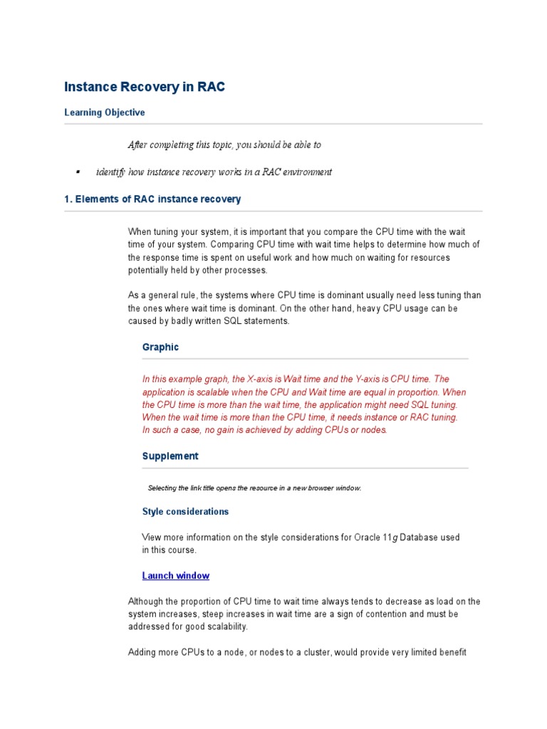 Oracle Database 11g RAC Performance Tuning | PDF | Database Index | Oracle Database