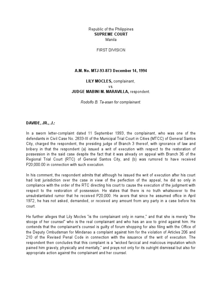 Cases for Writ of Execution | Lawsuit | Judgment (Law)