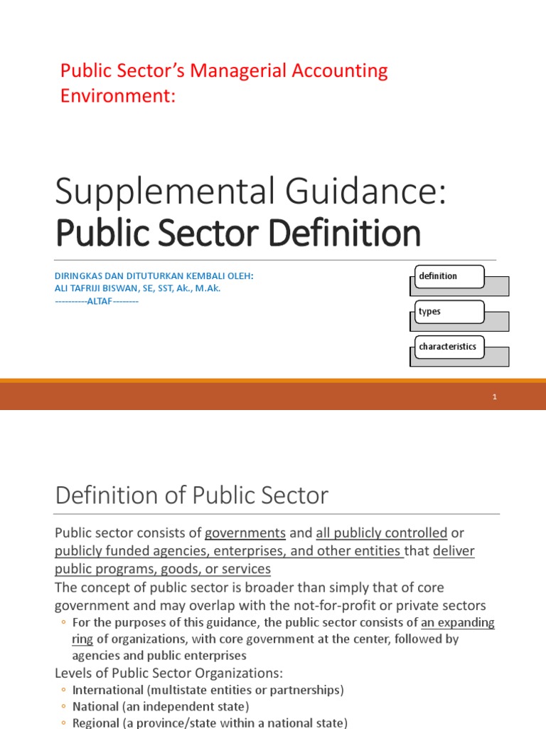 1 Supplemental Guidance Public Sector Definition | Government ...