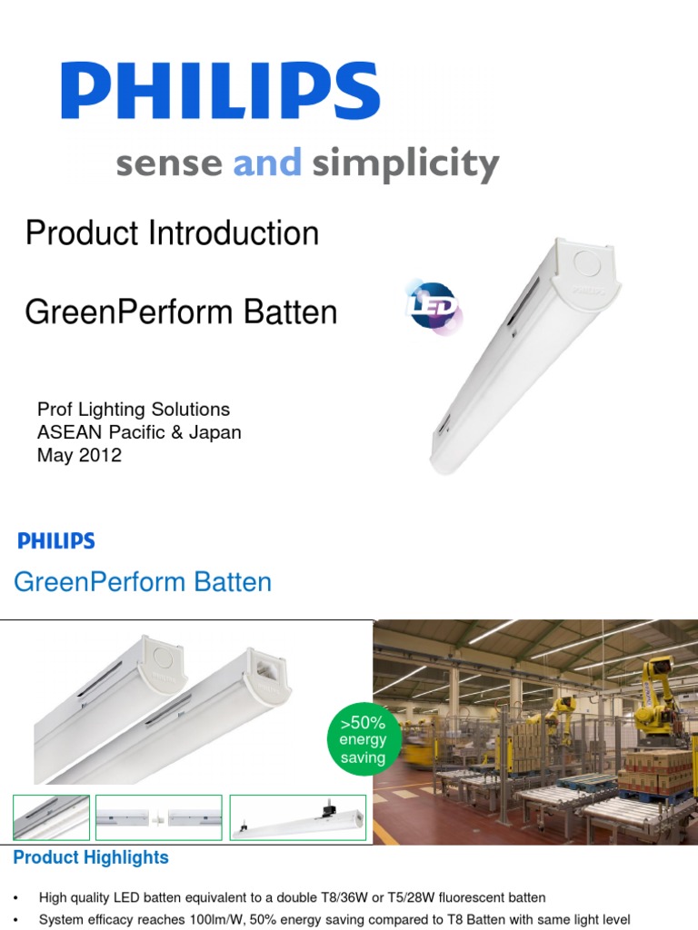 Philips Led GreenPerform Batten | Download Free PDF | Lighting ...