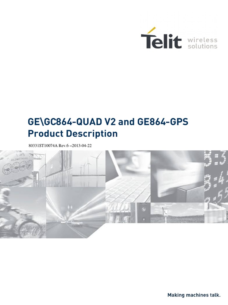 Telit GE-GC864-QUAD V2 and GE864-GPS Product Description r6 | PDF ...