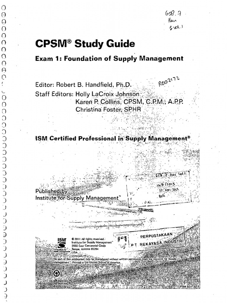 CPSM Study Guide Vol.1 | PDF