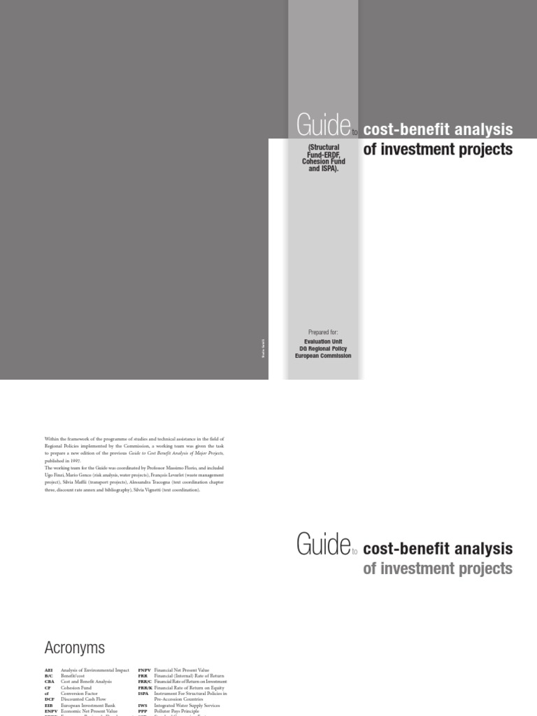 Guide CBA Eng PDF | PDF | Cost–Benefit Analysis | Feasibility Study