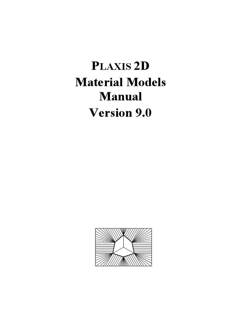 Plaxis 2D v9.0 - 4 Material Models | PDF | Stress (Mechanics ...