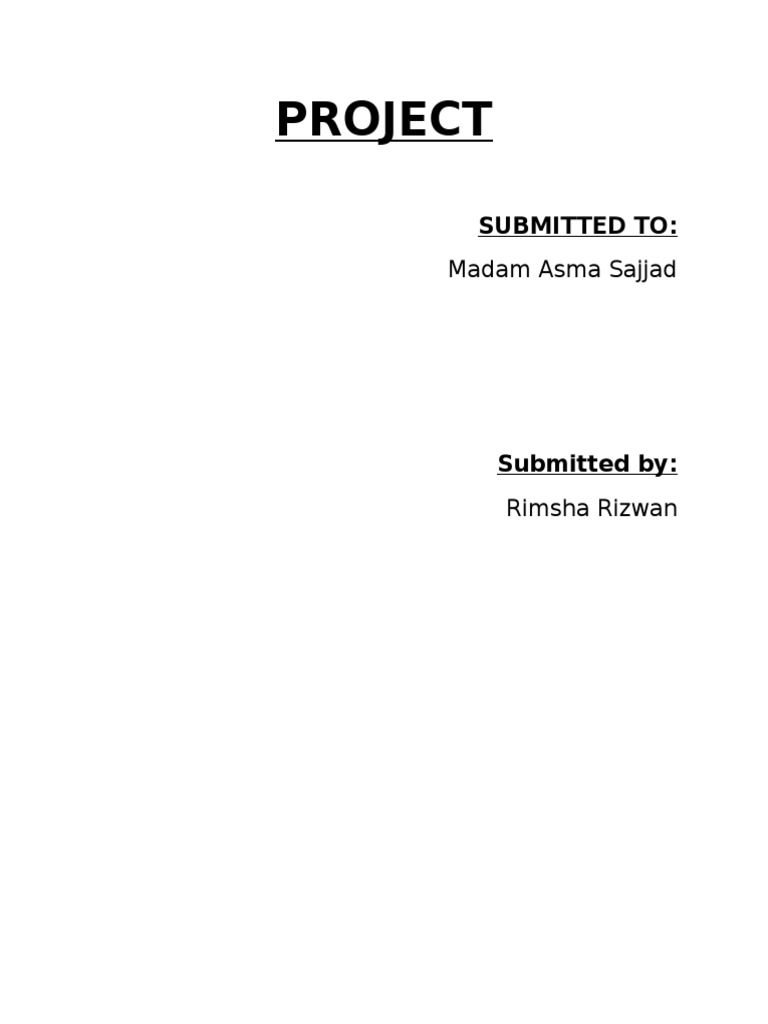 Project: Submitted To | PDF | Operating System Families | Software ...