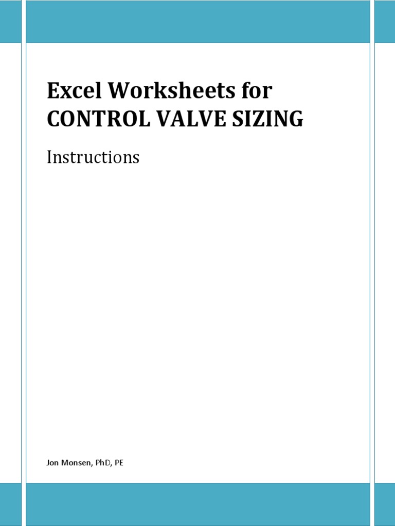 Control Valve Worksheet Pdf – Engineered Solutions for Process Control ...