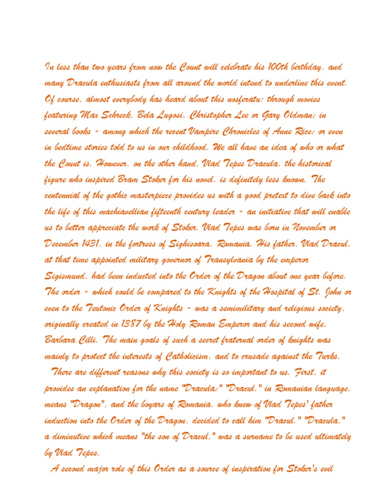 Vlad III The Impaler - Dracula | PDF | Vlad The Impaler