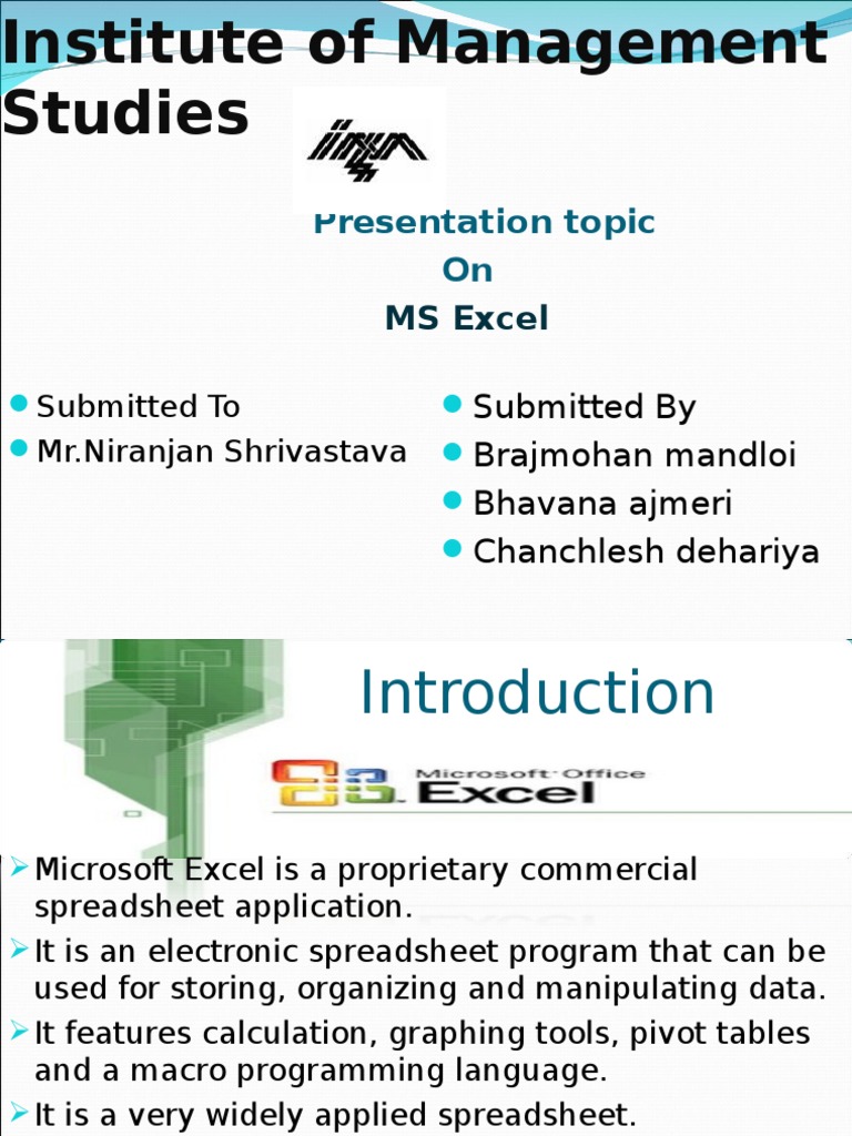 Excel Ppt Pdf Spreadsheet Microsoft Excel