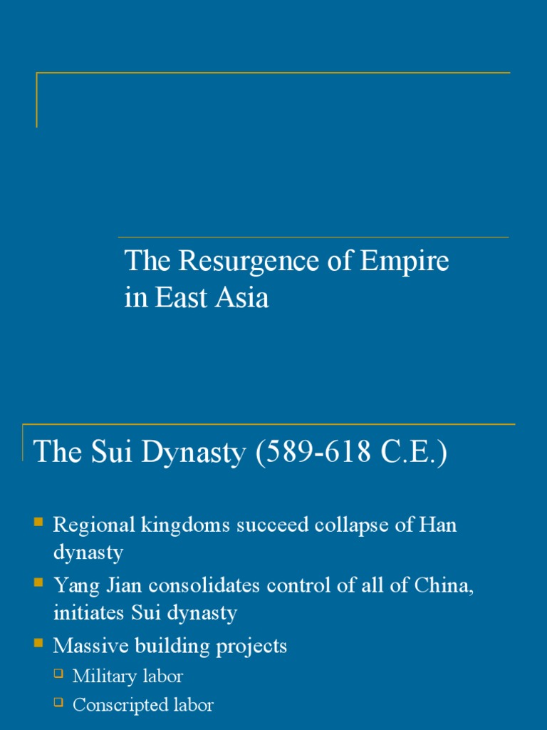 Ap WH Resurgance of Empires in East Asia | PDF | Tang Dynasty | Japan