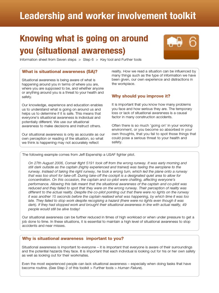 Leadership and Worker Involvement Toolkit | PDF | Situation Awareness ...