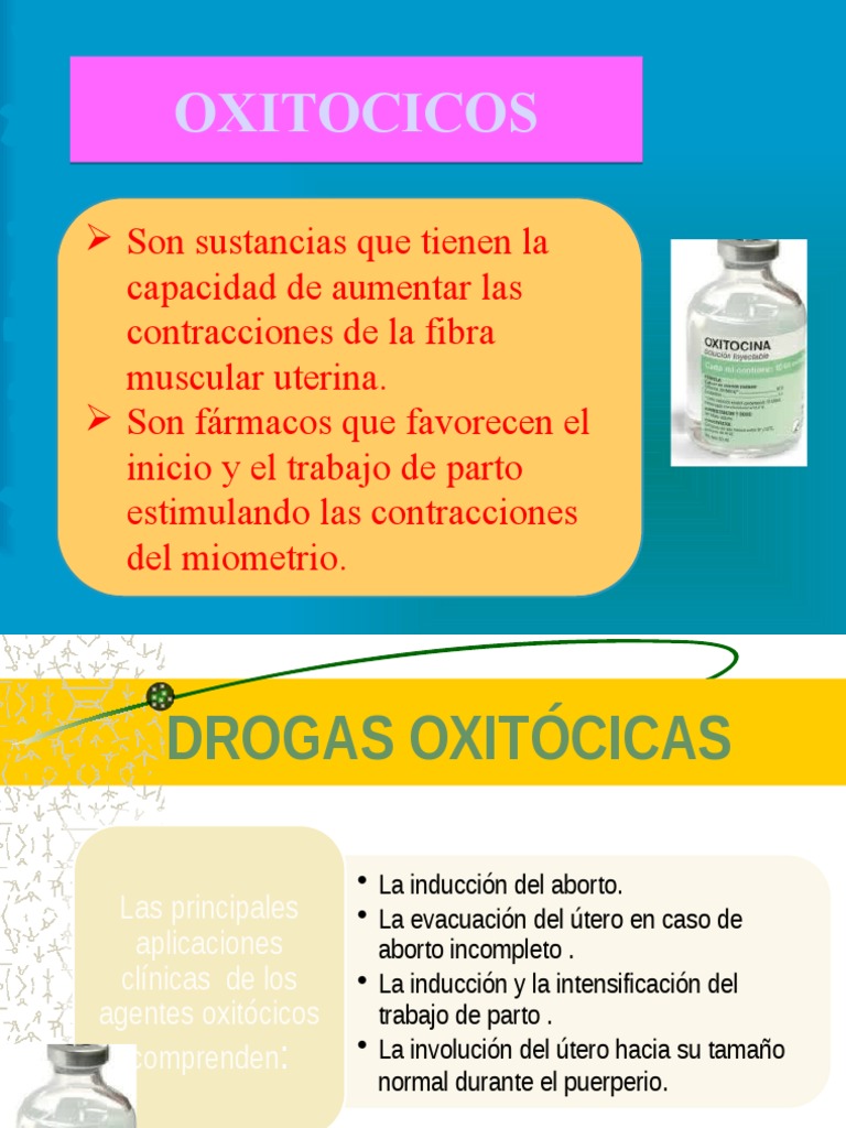 Expo Fármaco Tocolíticos y Oxitócicos | PDF | Parto | Farmacocinética