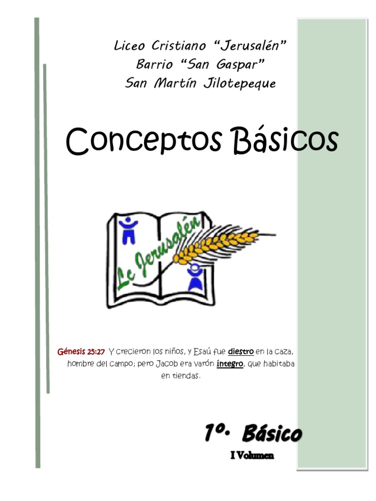 Conceptos Básicos 1o. | PDF | Lectura (proceso) | Escritura