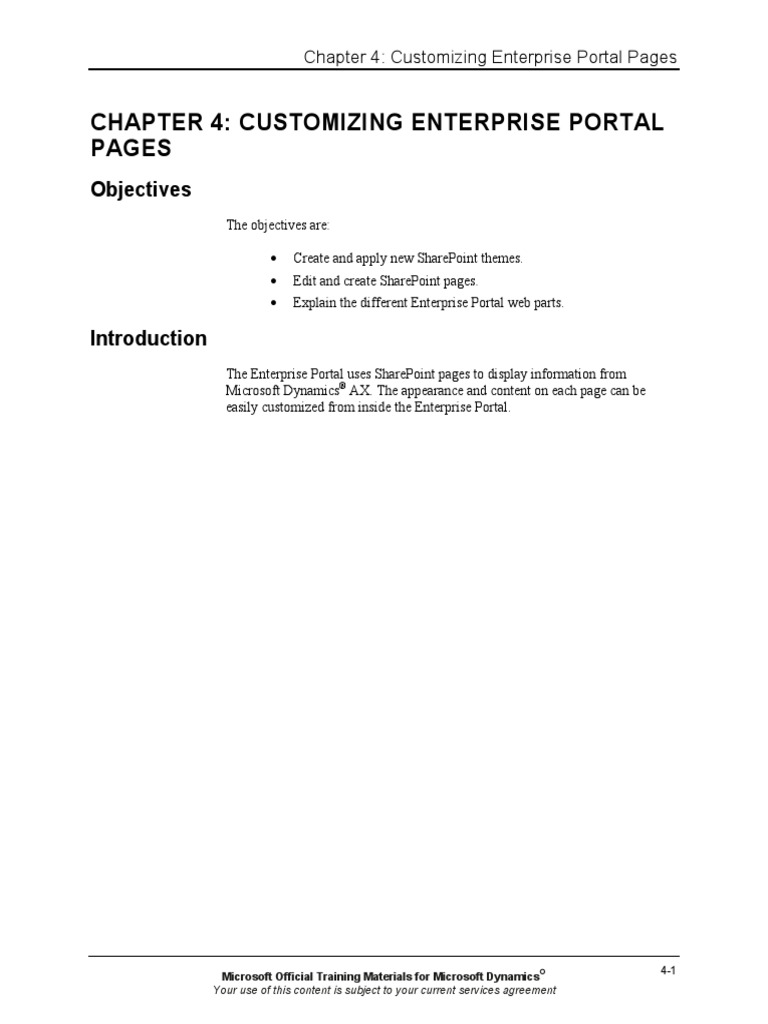 Ax2012 Enus Epdev 04 PDF | PDF | Share Point | World Wide Web