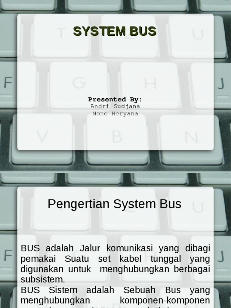 Komponen dan Fungsi Sistem Bus Komputer | PDF | Komputer