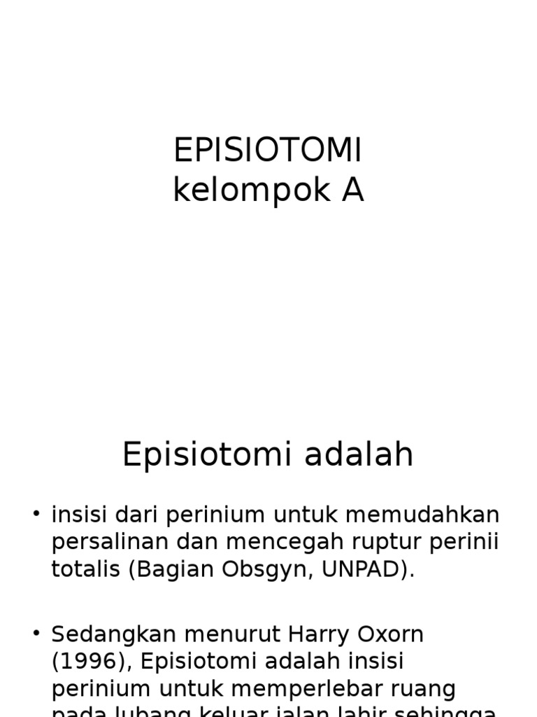 Episiotomi | PDF