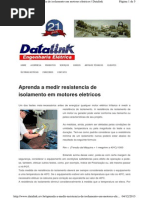Checklist de Megagem de Motores e Cabos | PDF | Fiação elétrica | Voltagem