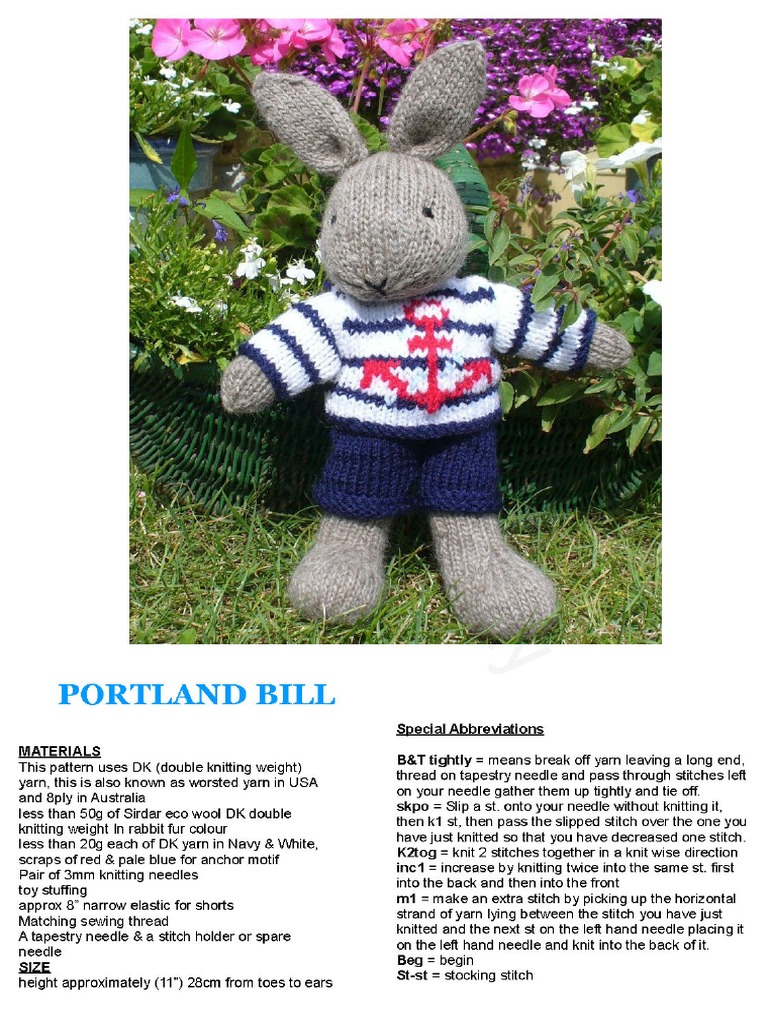 Debi Birkin - Portland Bill Bunny | PDF
