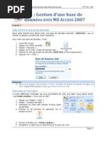 Cours Access | PDF | Bases de données | Microsoft Access