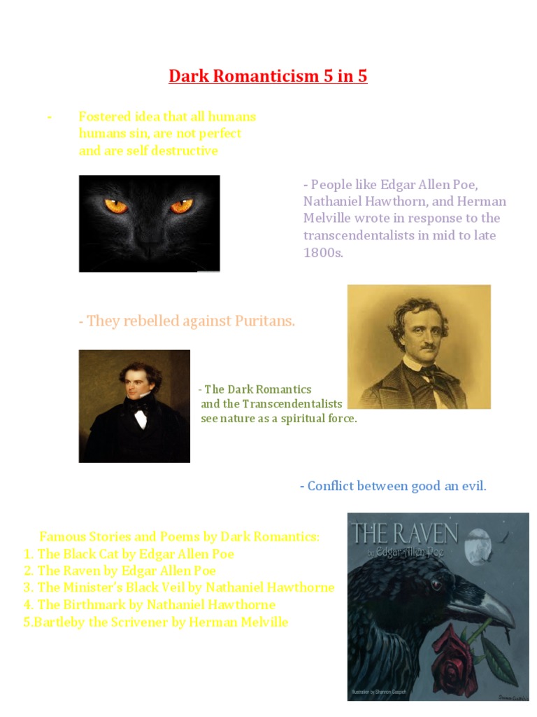 Dark Romanticism: Key Themes & Authors | PDF | Classics | General Fiction