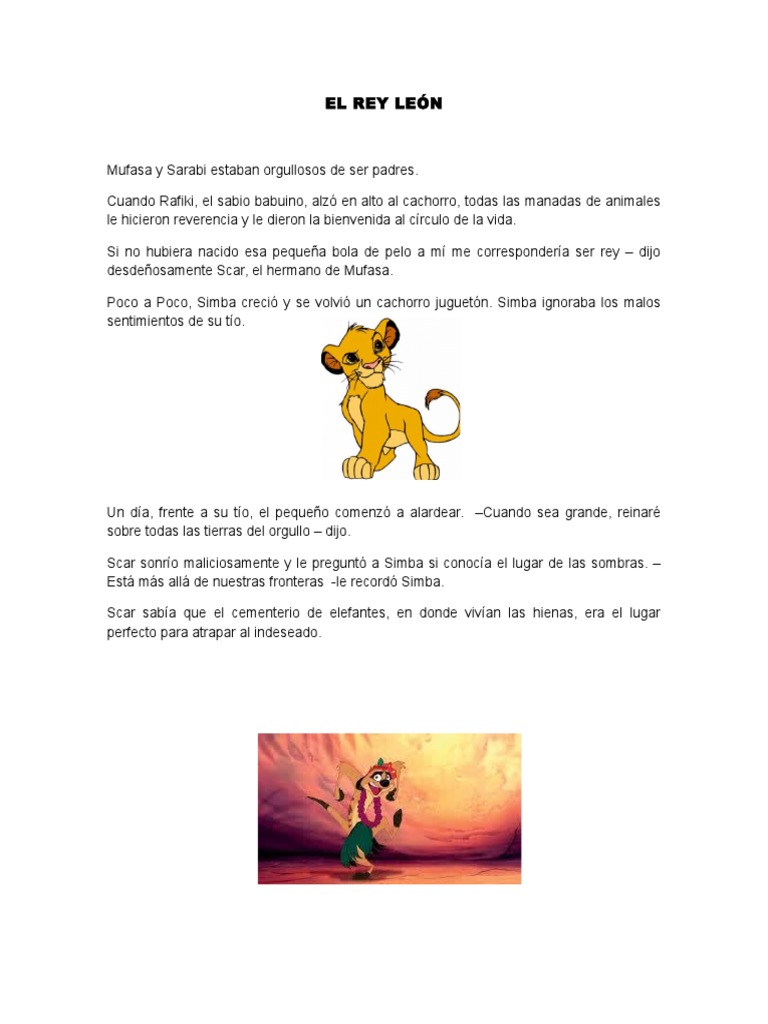 El Rey León | PDF