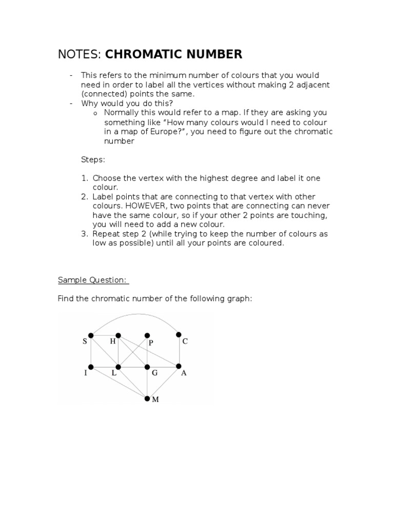 Chromatic Number | PDF