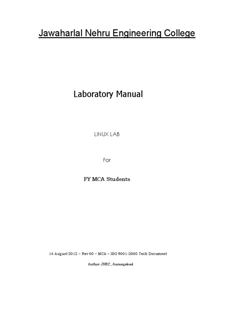 FY-Linux Lab Manual | PDF | Command Line Interface | Linux