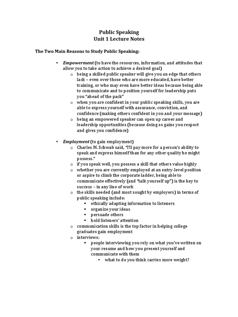 An Introduction to Public Speaking: Understanding the Process of ...