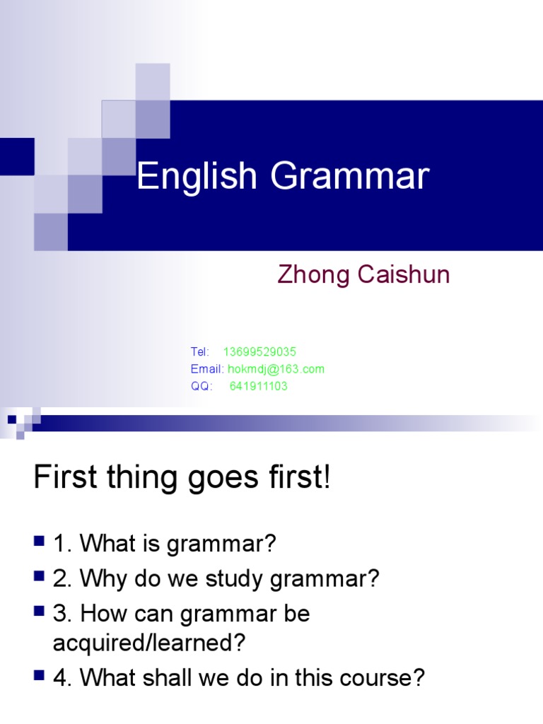 Lecture 1 Introduction - GRAMMAR | PDF | Grammar | Second Language ...