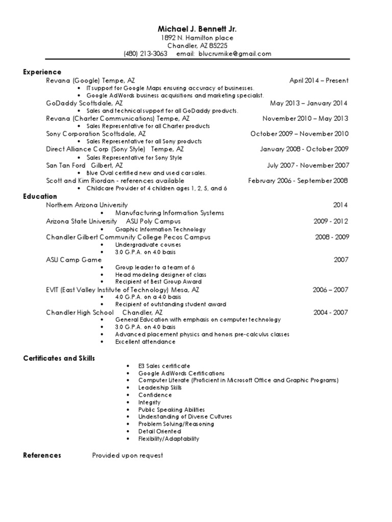 Michael Resume | PDF