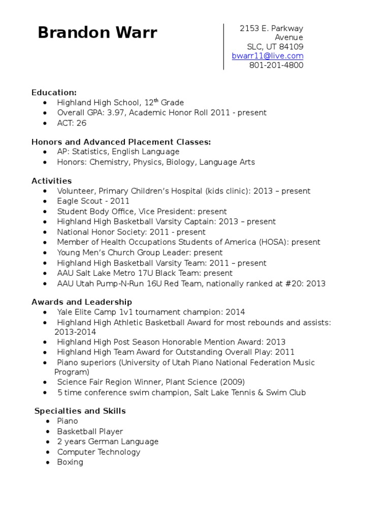 Brandon Resume | PDF