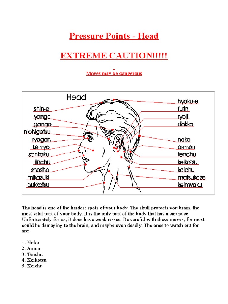 Pressure Points On Head