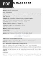 El Mago de Oz - Guion Teatro Infantil | PDF | Wizard Of Oz (Personaje ...