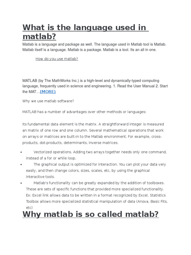 MATLAB: A Guide for Engineers | PDF